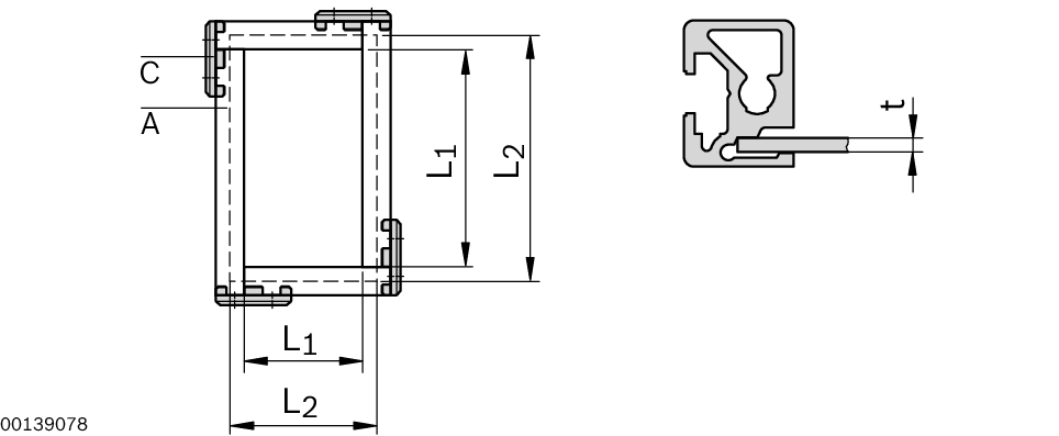 FRAME-PROFILE | 3842558308 | Rexroth