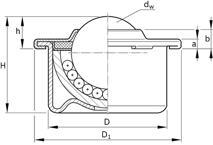 BALL-TRANSFER-UNIT | R053013110 | Rexroth