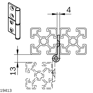 HINGE-SECTION | 3842543371 | Rexroth