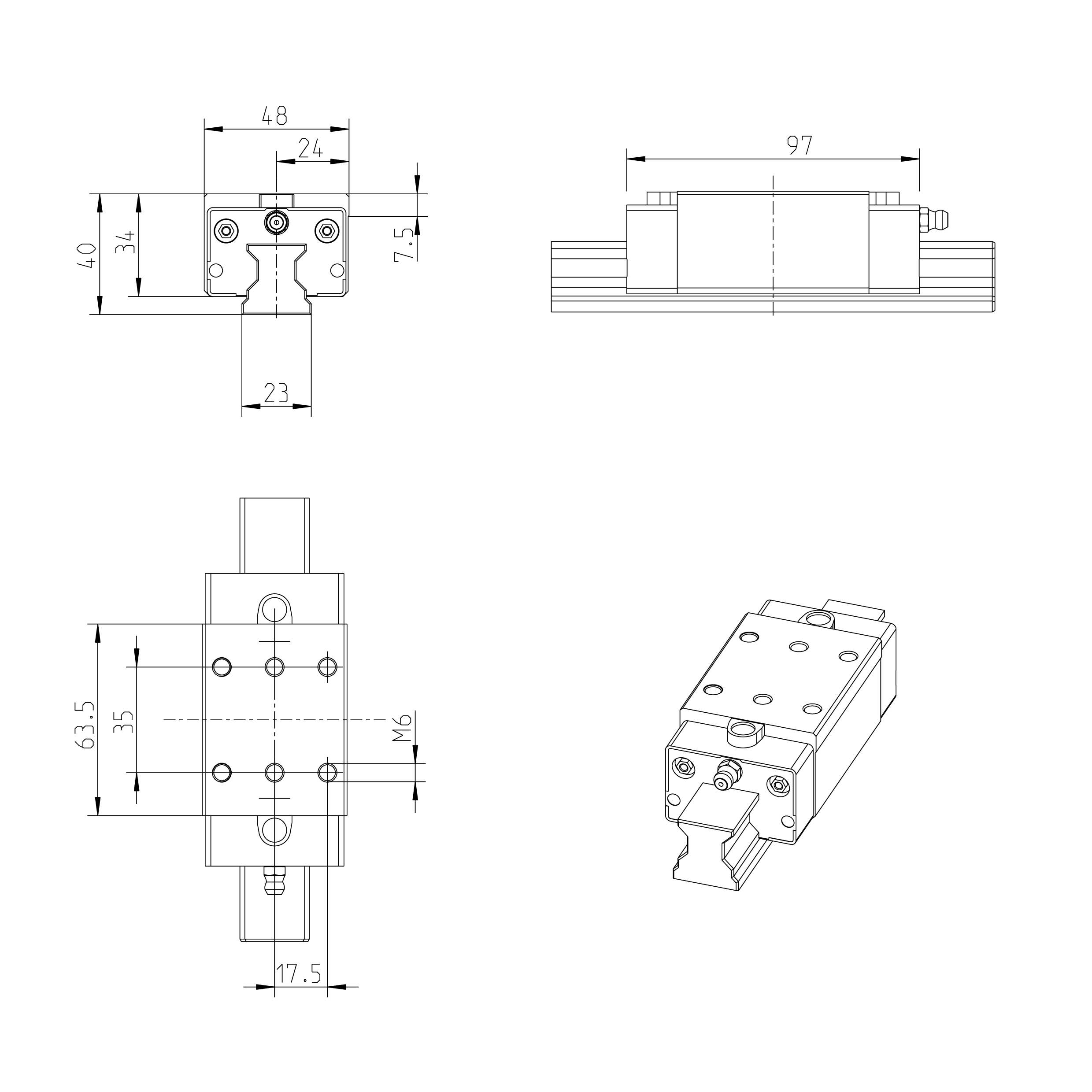ROLLER-RUNNER-BLOCK-CARBON-STEEL | R182122210 | Rexroth